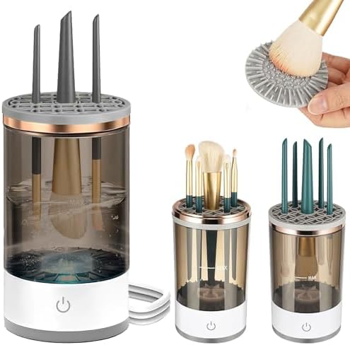 Amazon.com: Plug In Electric Makeup Brush Cleaner Machine Cosmetic ...