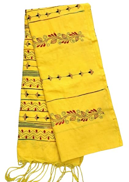 Buy Sari Kuthir Women Hand woven Pure Cotton khes/Khadi soft summer ...