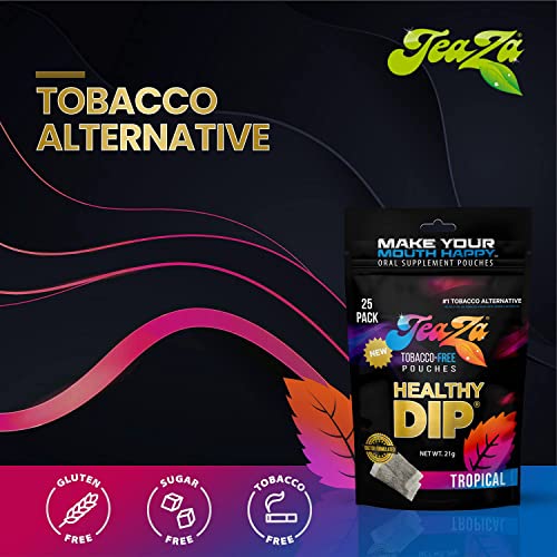 Teaza Herbal Energy Pouches Chewing Tobacco Alternative Nicotine Free ...
