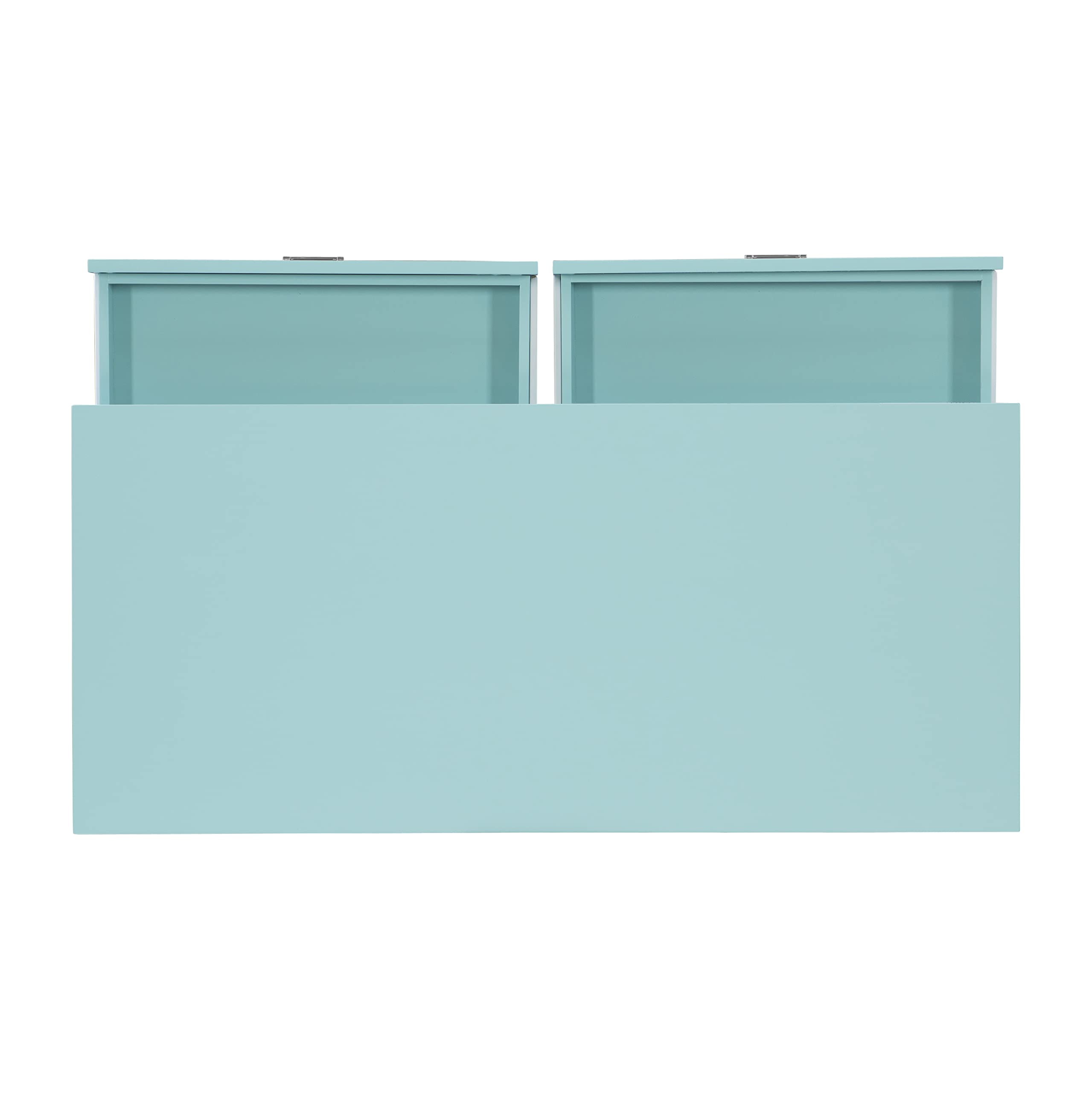 Linon Home D??cor Jaycee Blue Writing Desk, 20"D x 44"W x 30"H, Blue