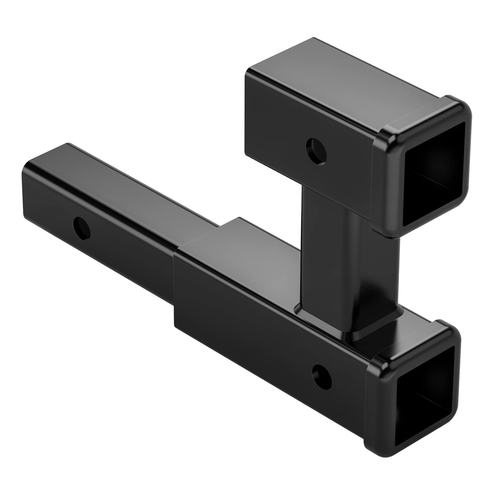 Sulythw Dual Hitch Receiver Adapter Extender, 2-inch Hitch Receiver ...