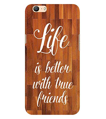 HiFi Designer Phone Back Case Cover Oppo A57 (Quotes on True Friend ...