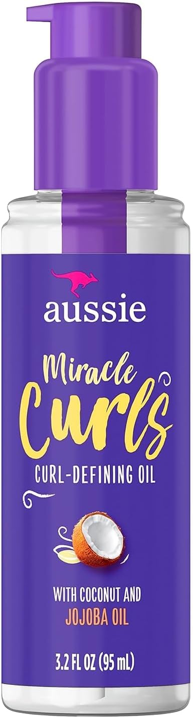Amazon.com : Aussie Miracle Curls Frizz Taming Curl Cream With Coconut ...