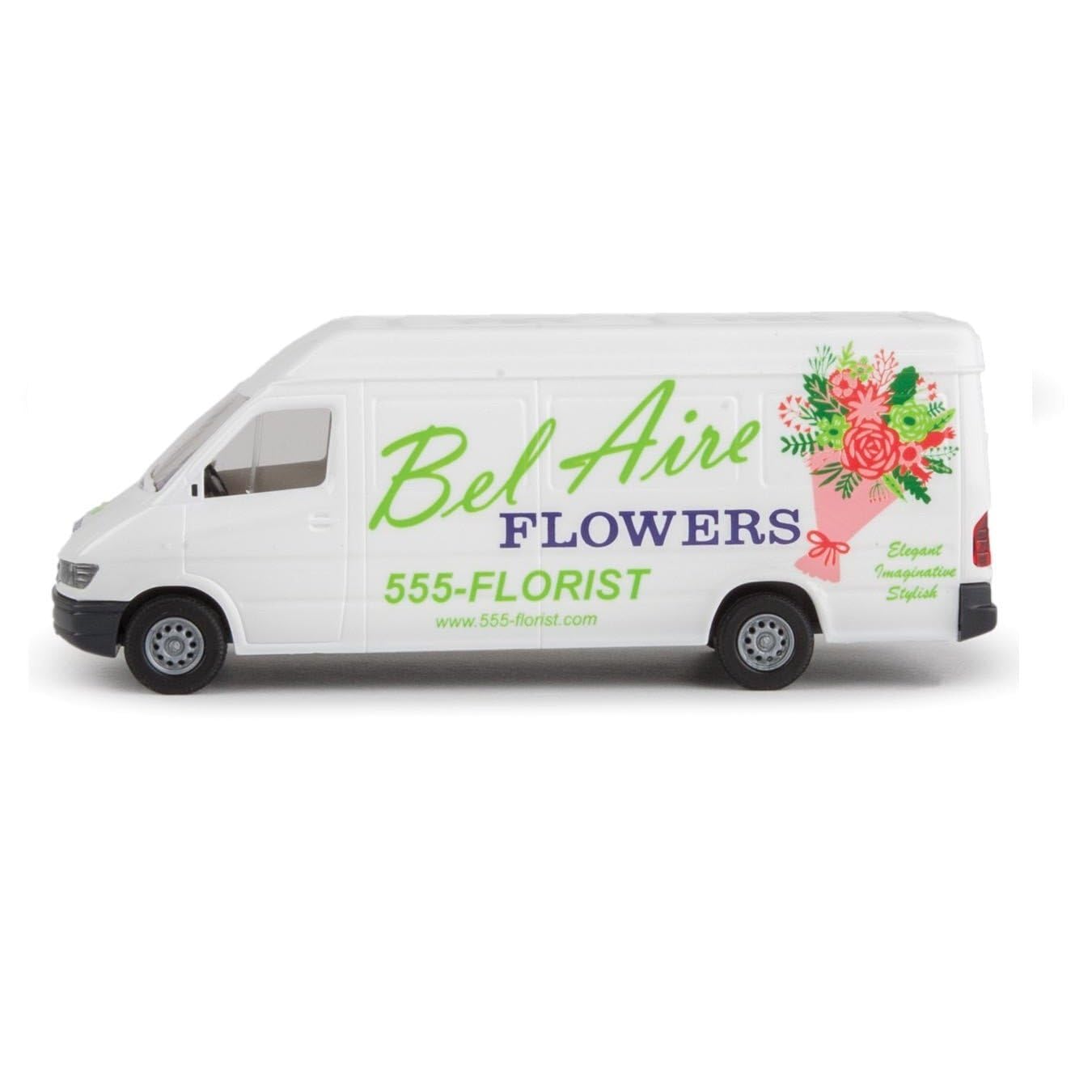 Snapklik.com : Walthers SceneMaster "Belaire Flowers Delivery Van