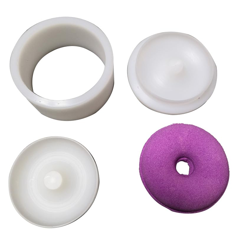 Amazon.com: Plastic 3D Bath Salt Ball Round Solid Ball Shaped Doughnut ...