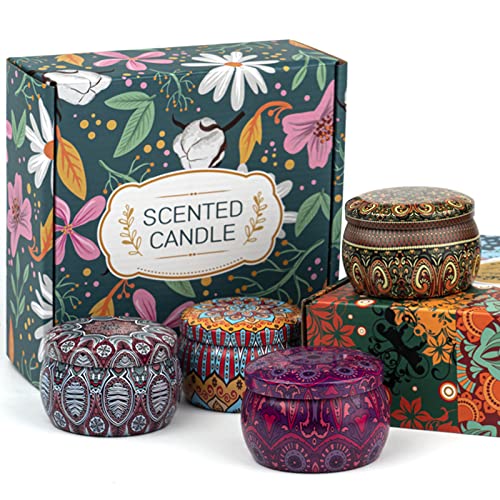 Avarokin Candles Box Set Daksh - Boho Design Scented Candle Gift Set ...