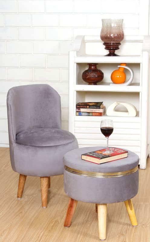 Basket Villa Ottoman Pouffes Sitting Mudda Puffy Wooden Leg Stool for ...
