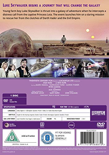 Star Wars Episode IV: A New Hope [DVD] [2020] - SantaBILT®