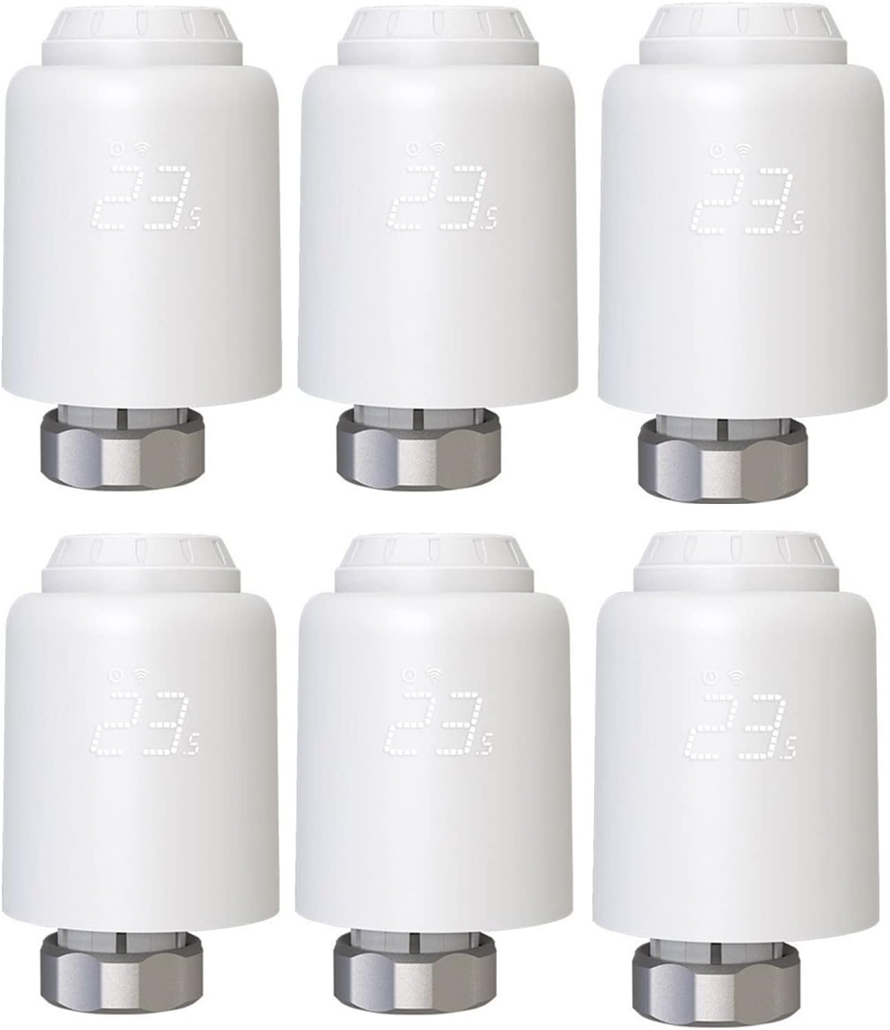 Smart Radiator Thermostat, Starter Set 8 Pieces with Hub, Heating ...