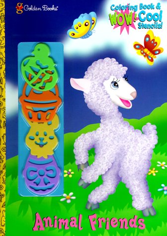 Animal Friends Coloring Book w/stencils: Golden Books: 9780307276032 ...