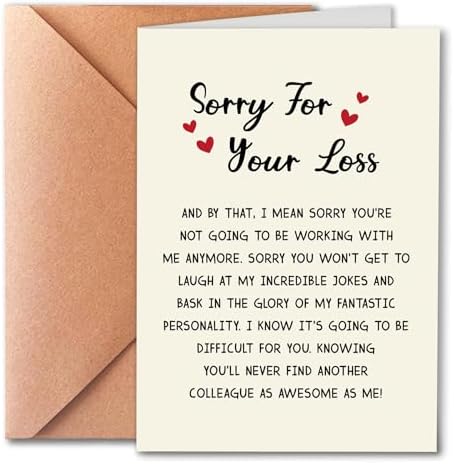 Amazon.com : PTRUKD, Funny Resignation Card for Best Friend, Humorous ...