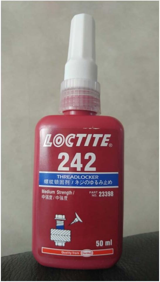 Loctite 24241 Blue 242 Medium Strength Threadlocker, 50 mL Bottle: Buy ...