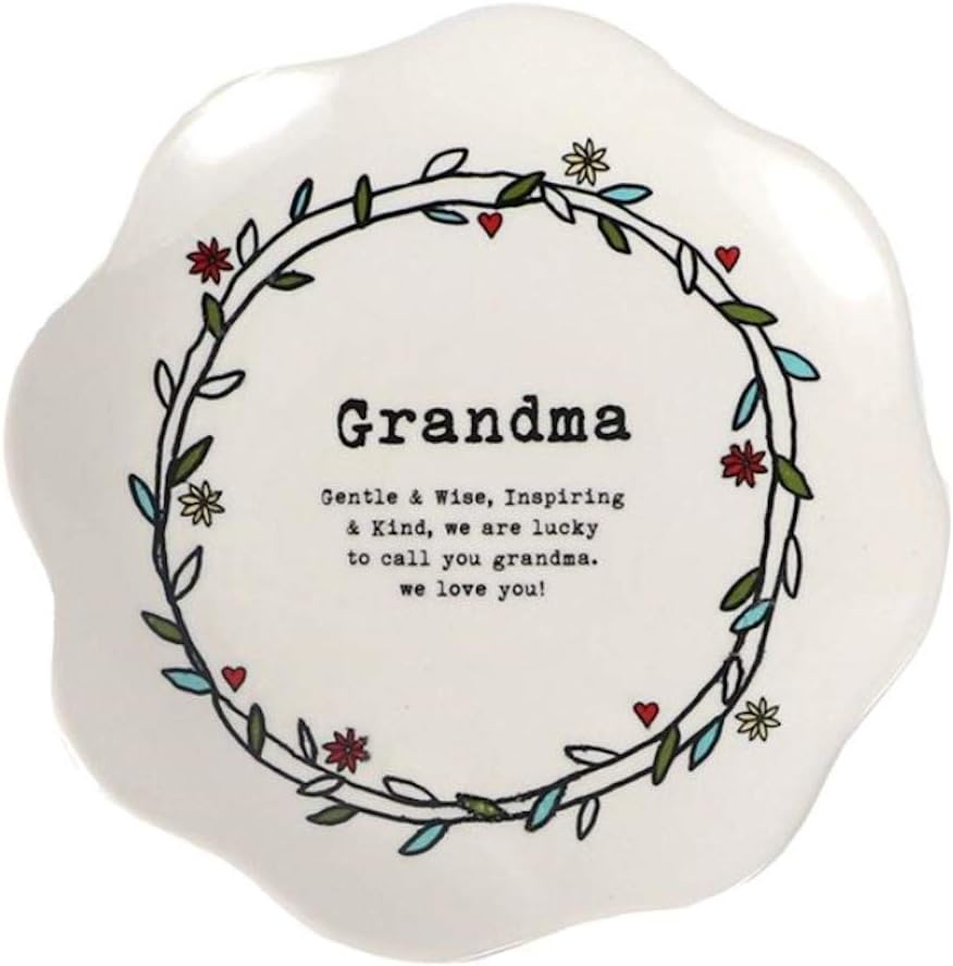 Amazon.com | DEI Floral Grandma Plate, 6"dia, Mulitcolor: Dinner Plates