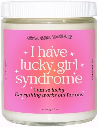 Amazon.com: Cool Girl Candles | Lucky Girl Syndrome Coconut + Hibiscus ...