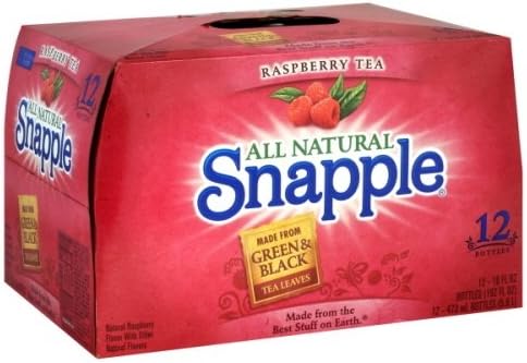 Amazon.com : Snapple Raspberry Tea, 16 oz., 12/Pack (10099468 ...