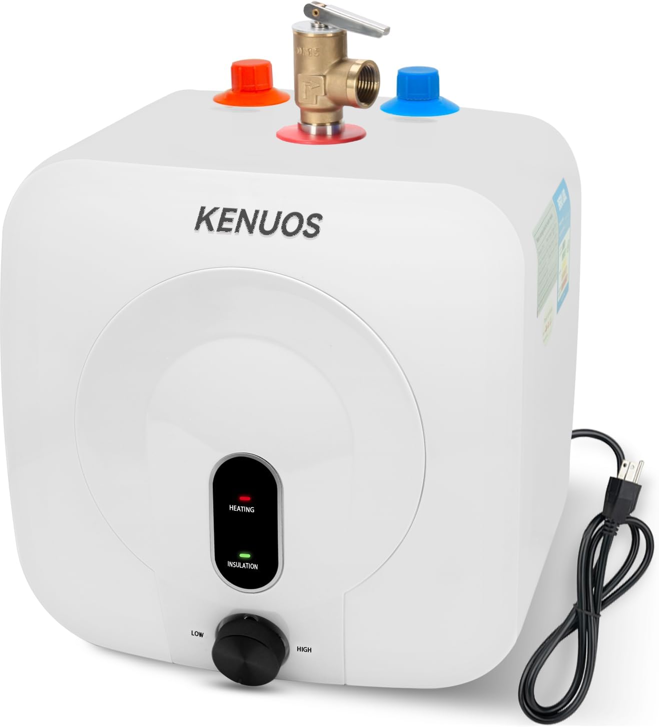 KENUOS Under Sink Instant Hot Water,2.5 Gallon Mini Tank Water Heater ...