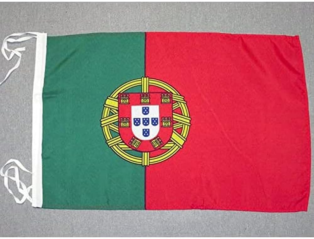 Amazon.com : Portugal Flag 18'' x 12'' cords - Portuguese SMALL flags ...