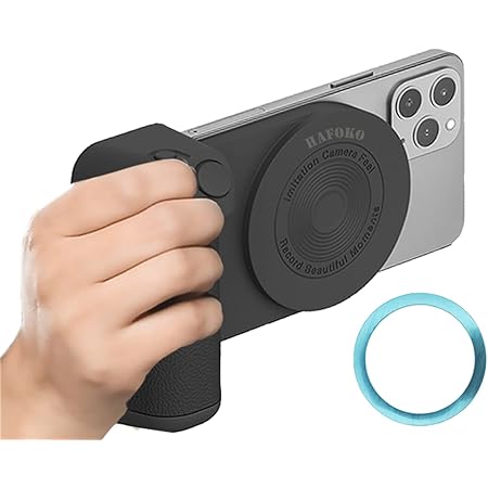 HAFOKO Magnetic Smartphone CapGrip Camera Cell Phone Selfie Grip Handle ...
