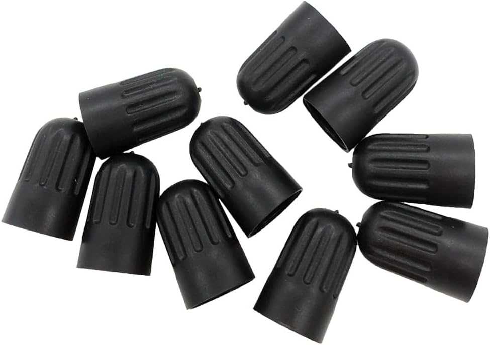 Amazon.com: Germban 10pcs Black TPMS Plastic Tire Valve Stem Caps ...