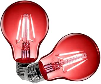 SYLVANIA 40824 - LED2.5W/A19/RED/RP2 2-Pack Special Application LED ...