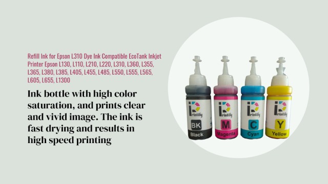 Watch Refill Ink for Epson L310 Dye Ink Compatible EcoTank Inkjet ...