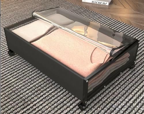 Amazon.com: Under Bed Storage Containers, Stackable Under Bed Rolling ...