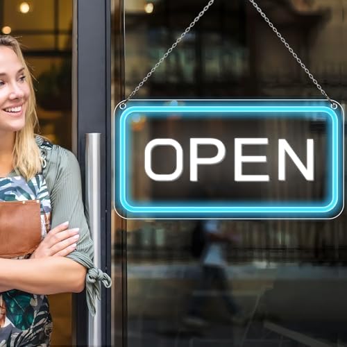 Amazon.com : Neon Open Sign 16''x9'', Super Bright LED Open Signs for ...