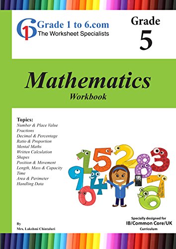 Amazon Grade 5 Maths IB KS2 K 6 Workbook www Grade1to6 Books 
