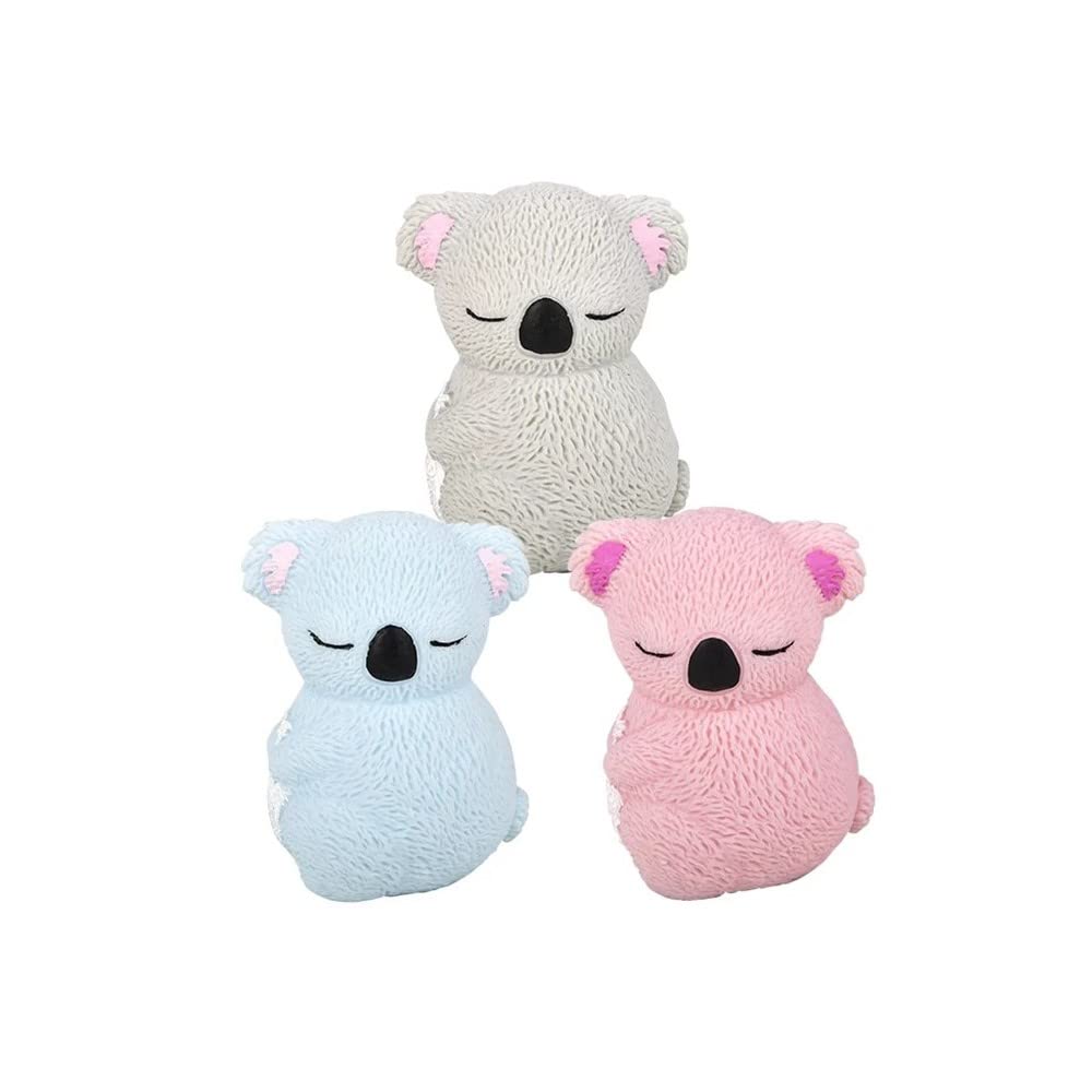 Amazon.com: Squish Stretch Koala 3 Pack, Gray, Pink, and Blue - 3 Inch ...