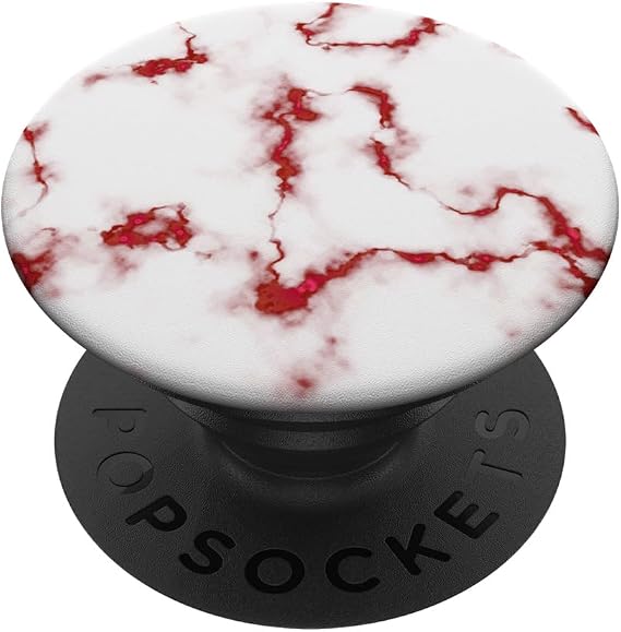 Amazon.com: Blood Red and White Fashion Gift Product PopSockets PopGrip ...