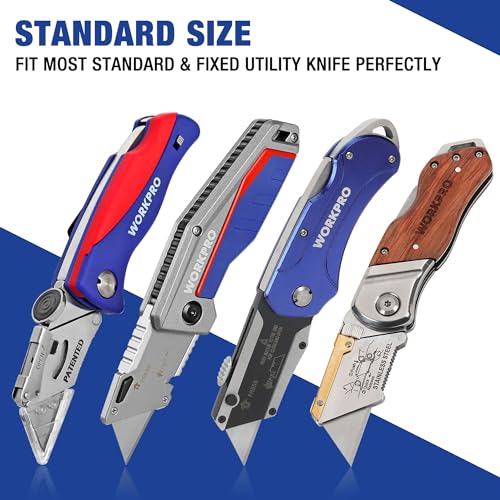 Snapklik.com : WORKPRO 50-Pack Utility Knife Blades