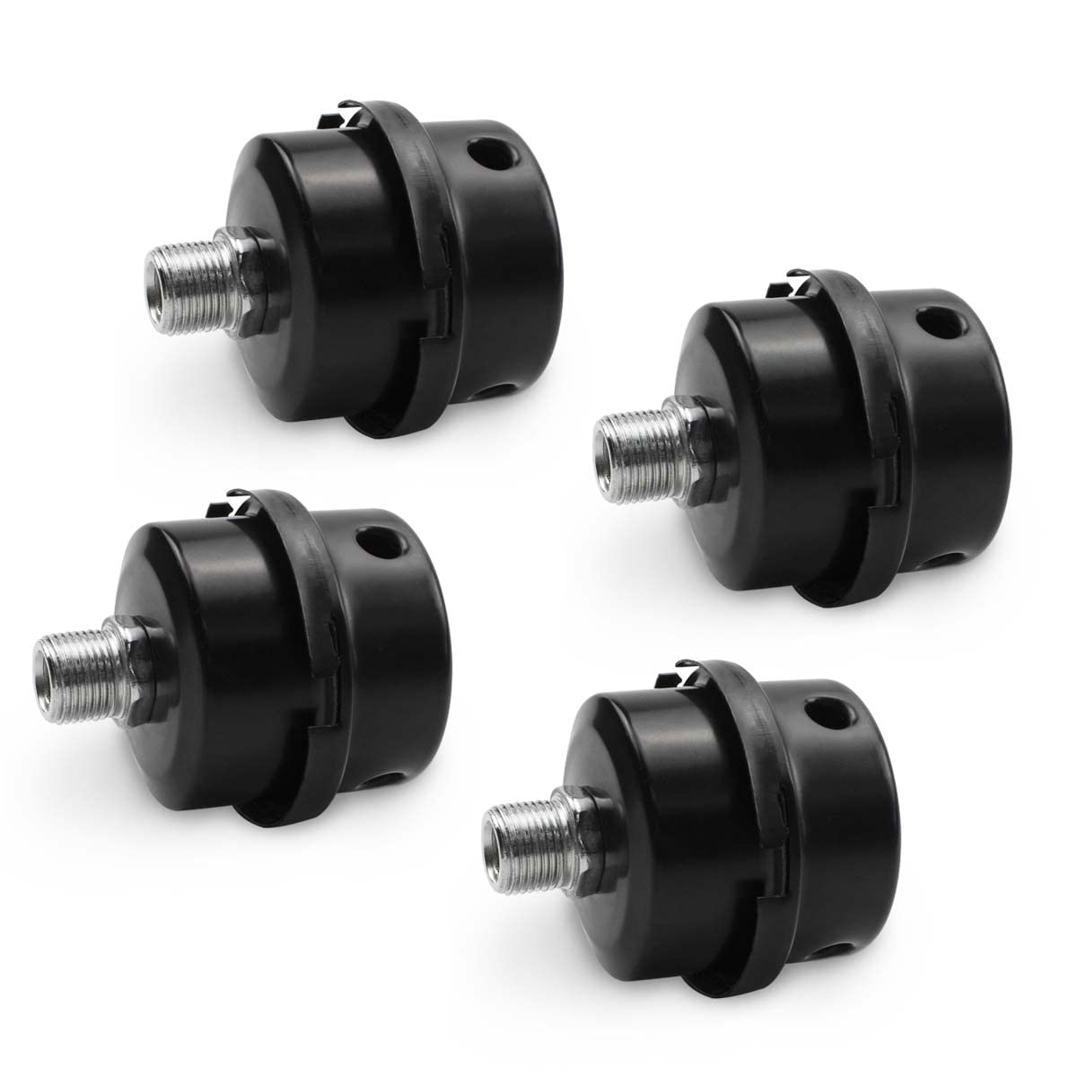 Bwintech 4 pcs Air Compressor Muffler Silencer Filter 1/2" Thread Black ...