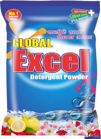 Global Excel Detergent Powder With Micro Formula and Optical Brightner ...