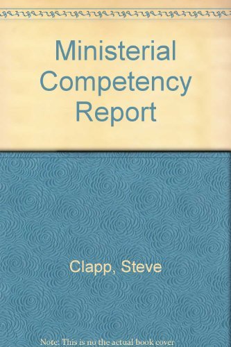 Ministerial Competency Report: Clapp, Steve: 9780914527107: Amazon.com ...