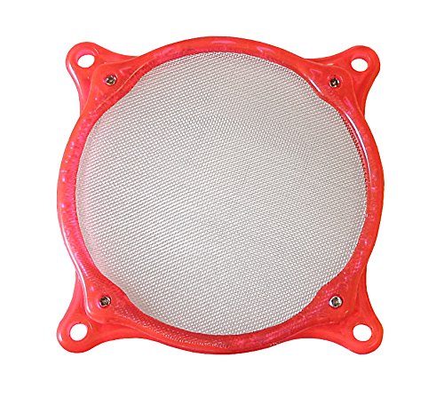 Buy Fan Filter with Stainless Steel Mesh, Plastic frame in UV Red, 2 ...