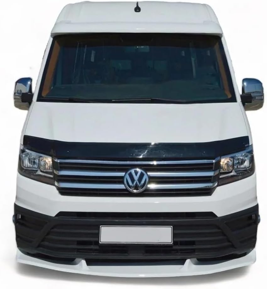 Gloss Black Bonnet Protector Wind Bug Stone Deflector Fits Crafter-MAN ...