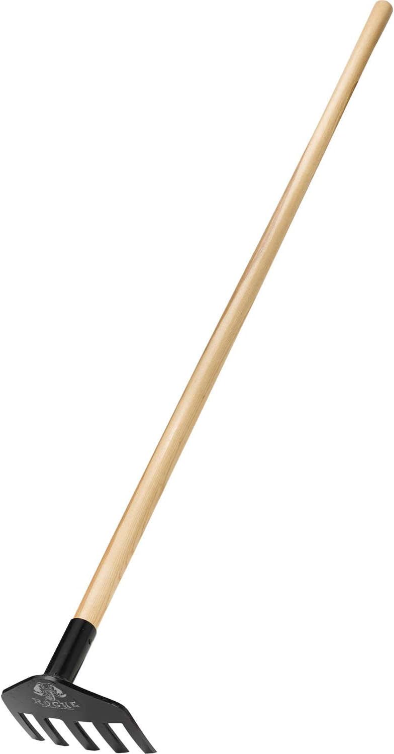 Amazon.com : Rogue Garden Rake with 60 Inches Fiberglass Handle, Heavy ...