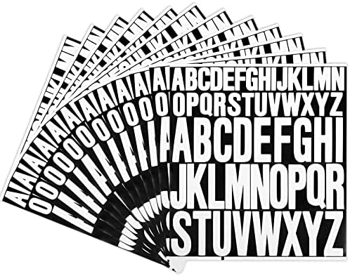 12 Sheets Self Adhesive Letters Stickers A to Z Full Alphabet Stickers ...