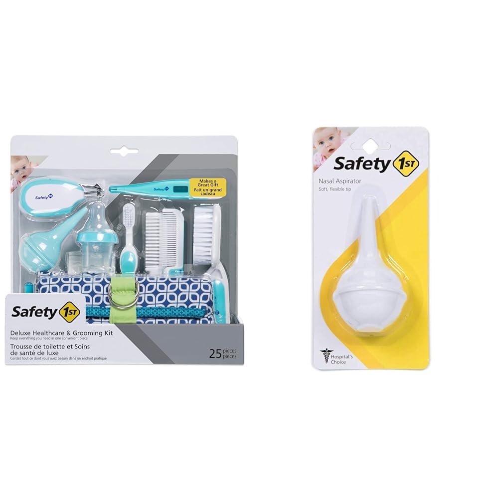 Amazon.com : Safety 1st Deluxe 25-Piece Baby Healthcare Kit with Nasal ...