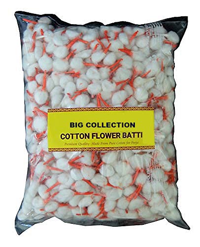 BIG COLLECTION Diya Cotton Wicks/ Round Phool Puja Diya/ Arti batti ...
