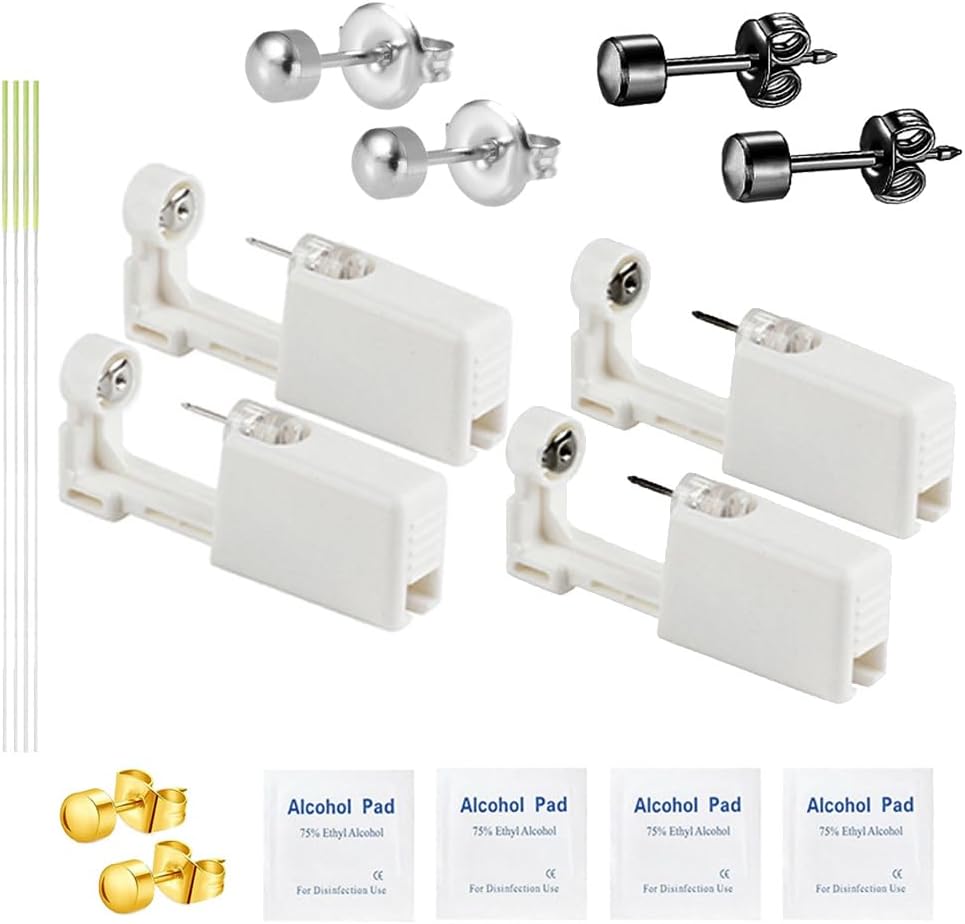 Amazon.com: Self Ear Piercing Kits - 18pcs/Set Painless Disposable ...
