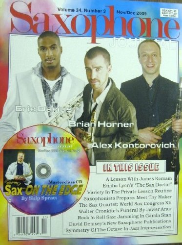 Saxophone Journal Magazine Vol.34 No.2 Nov/Dec 2009: David Gibson ...