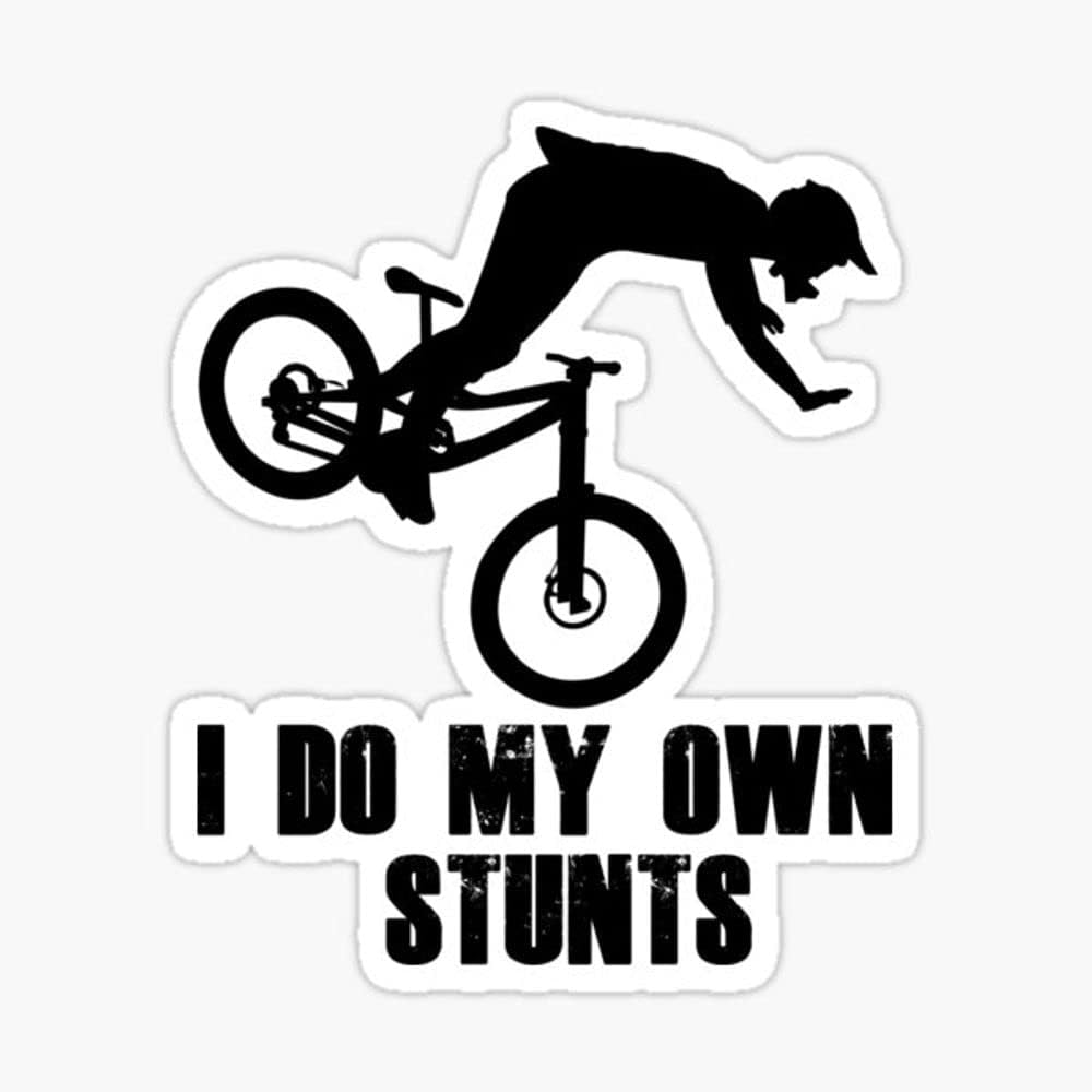 Amazon.com: Stickers for Water Bottles,I Do My Own Stunts Funny ...