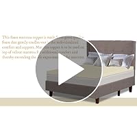 Amazon.com: Spring Coil 2-Inch High Density Foam Topper,Adds Comfort to ...