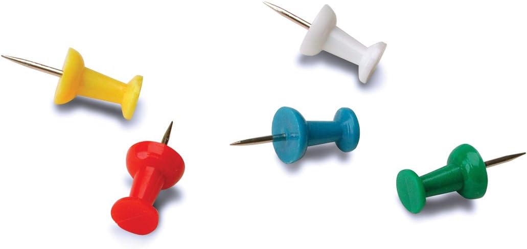 ACCO Push Pins, 100-Count, Assorted Colours (5050571605) : Amazon.ca ...