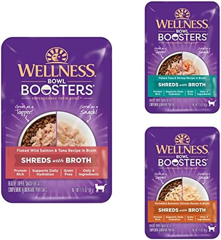Amazon.com: Wellness Bowl Boosters Wet Cat Food Topper Variety Bundle ...
