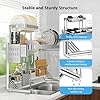 Amazon.com - Over Sink Dish Drying Rack, Upgrade 2.5-Tier 304 Stainless ...