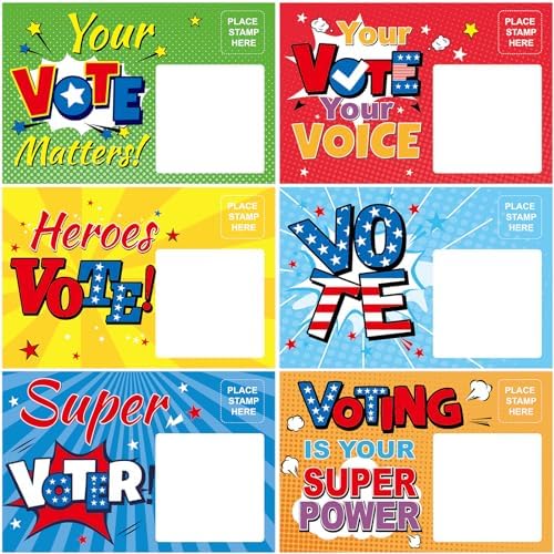 Amazon.com : Fancy Land Voter Postcards Bulk Your Vote Matters ...