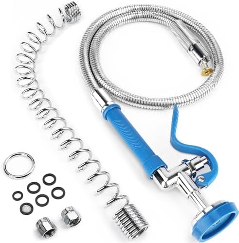 Spray Valve with Pre Rinse Hose 60" Flexible Stainless Steel Commercial ...