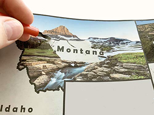 Marvel Us Maps United States of America State Scratch Off - Want It All